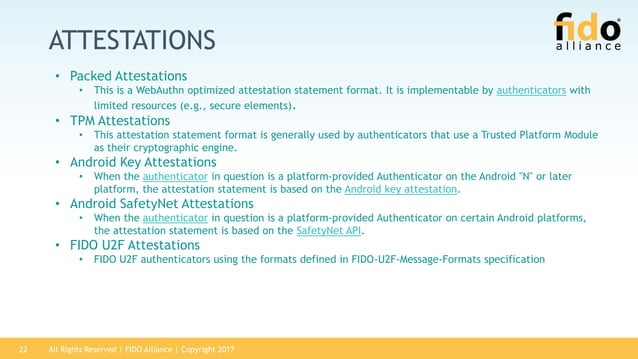 FIDO2 Specifications Overview | PPT