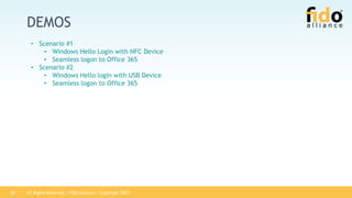 FIDO2 Specifications Overview | PPT