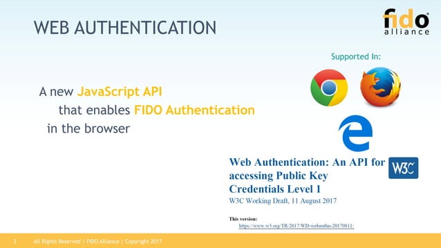 FIDO2 Specifications Overview | PPT | Free Download