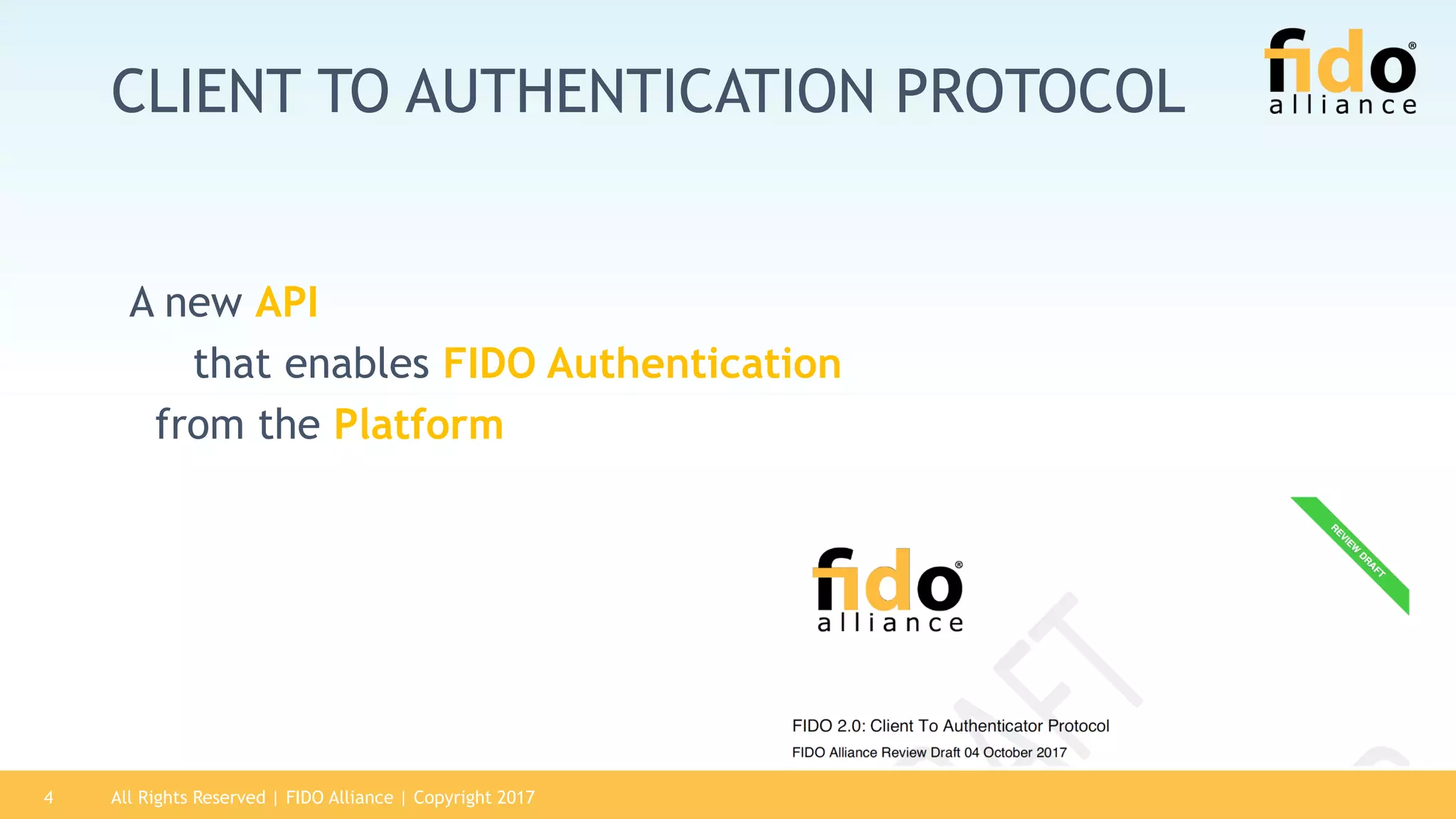 FIDO2 Specifications Overview | PPT