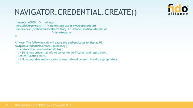 FIDO2 Specifications Overview | PPT