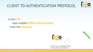 FIDO2 Specifications Overview | PPT