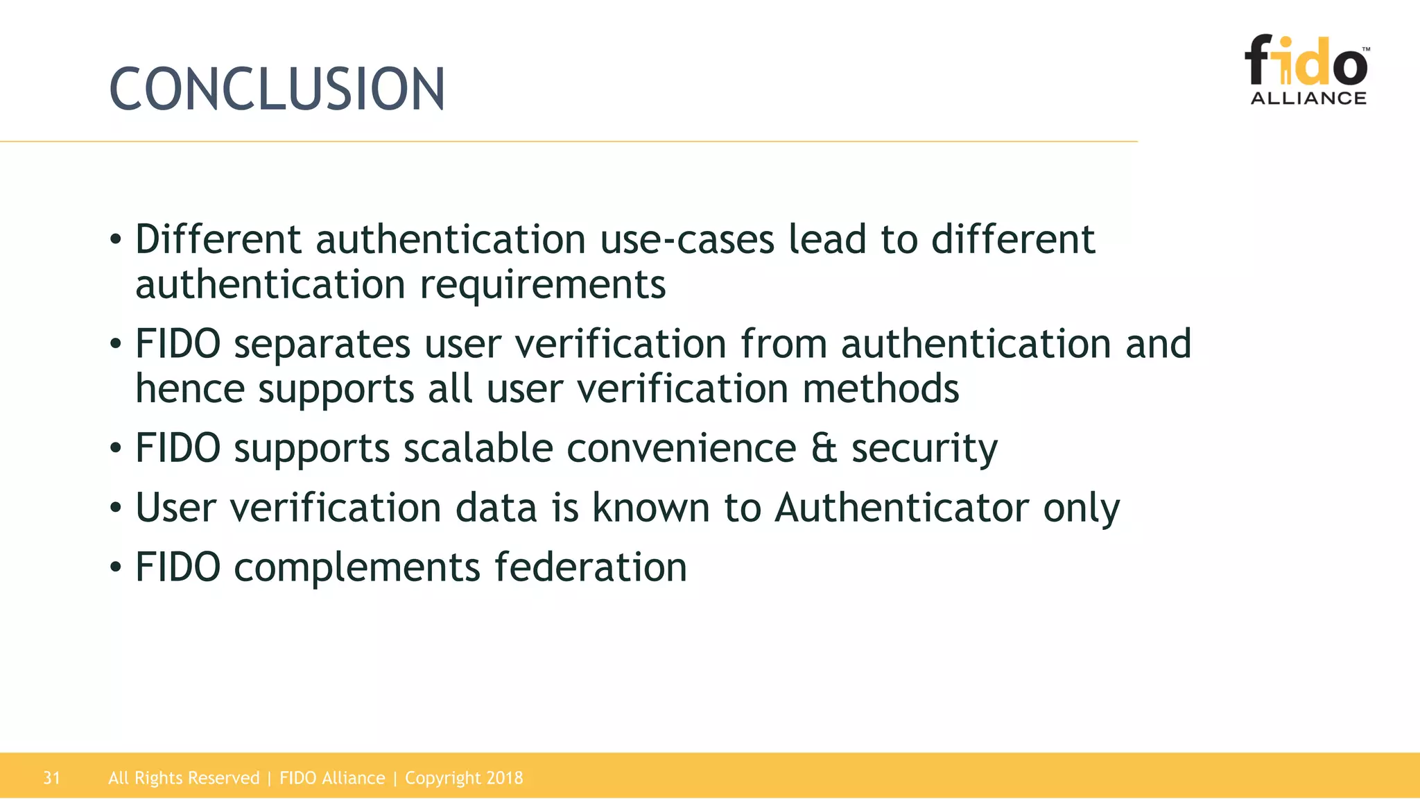 FIDO Authentication Technical Overview | PDF