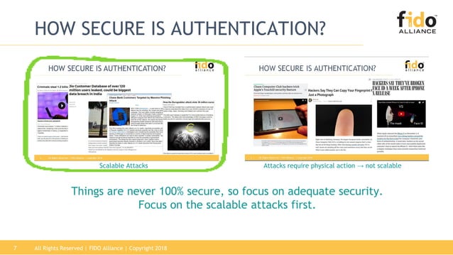 FIDO Authentication Technical Overview | PDF