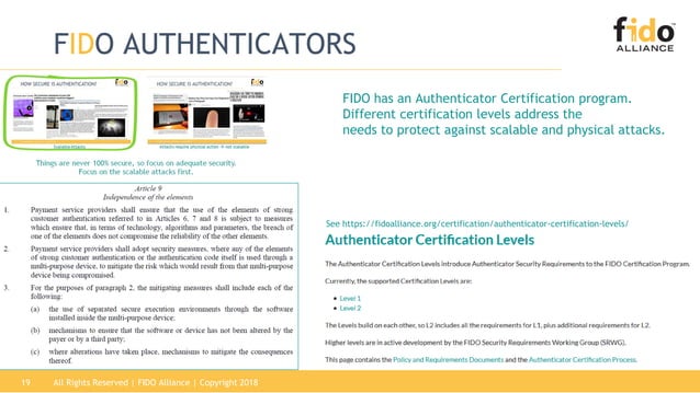 FIDO Authentication Technical Overview | PDF