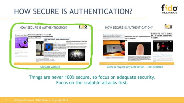 FIDO Authentication Technical Overview | PDF