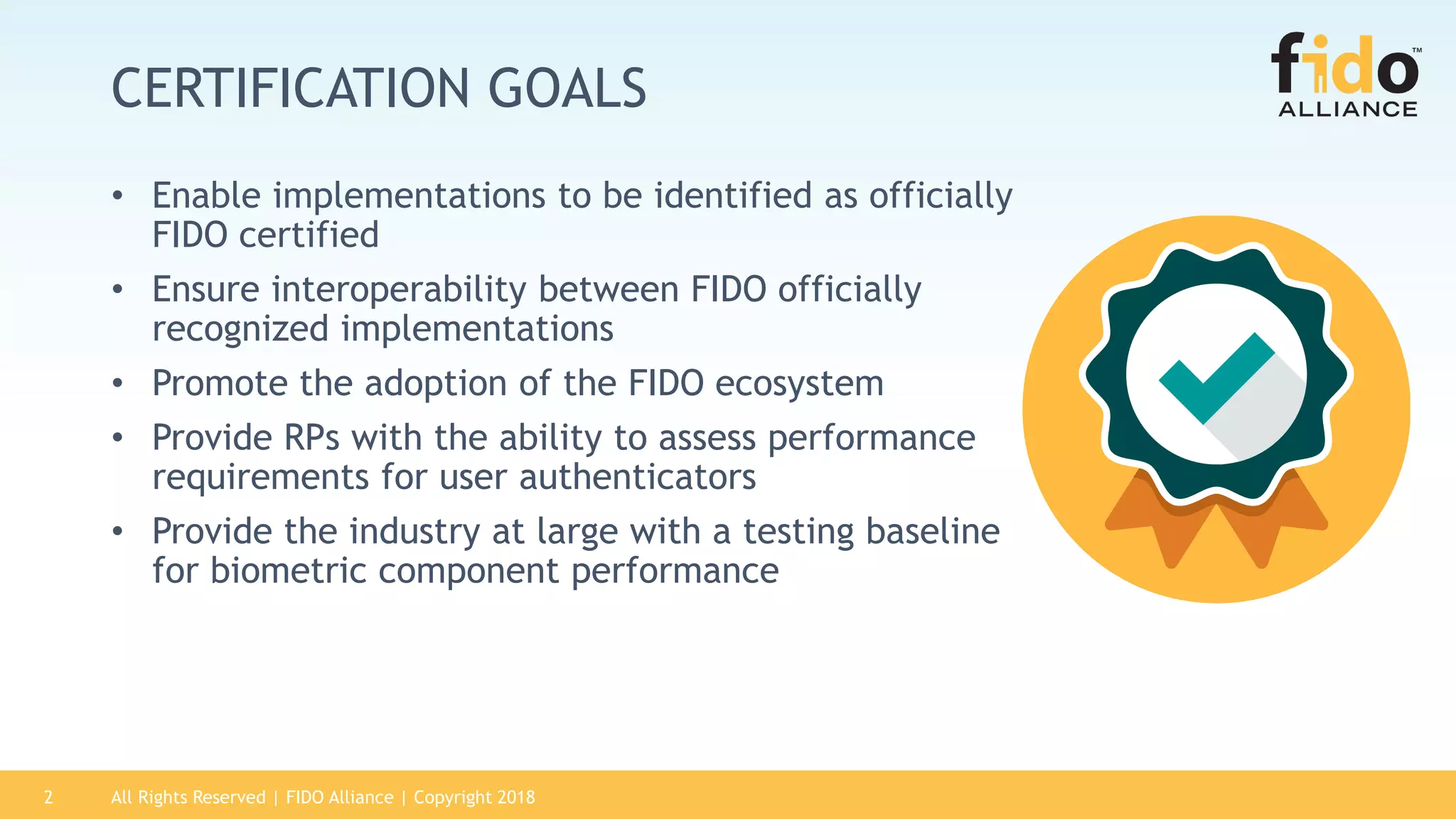 FIDO Biometric Certification Program | PDF
