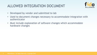 FIDO Biometric Certification Program | PDF