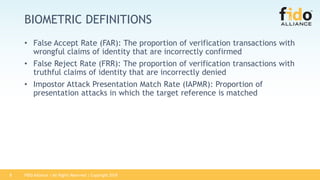 FIDO Biometric Certification Program | PDF