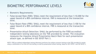 FIDO Biometric Certification Program | PDF