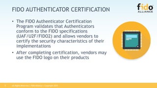 FIDO Certified Program: The Value of Certification | PDF