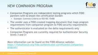 FIDO Certified Program: The Value of Certification | PDF