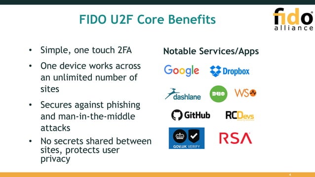 FIDO U2F Specifications: Overview & Tutorial | PPT