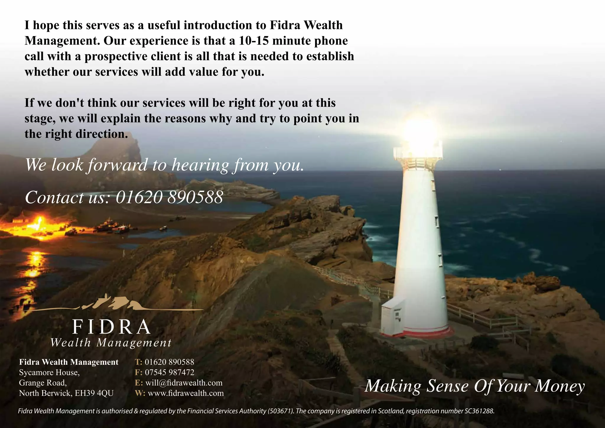 Fidra wealth management brochure | PDF