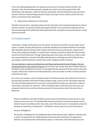 Fiduciary duty | ODT