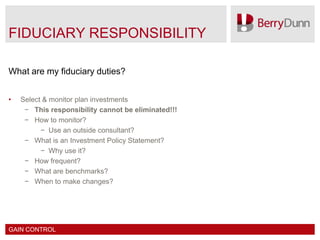 What are Your Fiduciary Responsibilities? | PDF