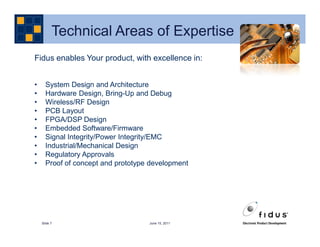 Fidus Corporate Presentation June 2011 (For Printing) | PDF | Computing ...