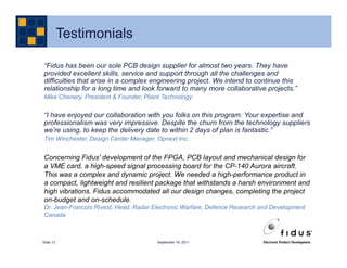 Fidus Corporate Presentation | PDF | Computing | Technology & Computing