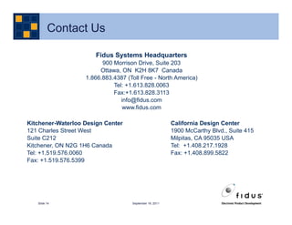 Fidus Corporate Presentation | PDF | Computing | Technology & Computing