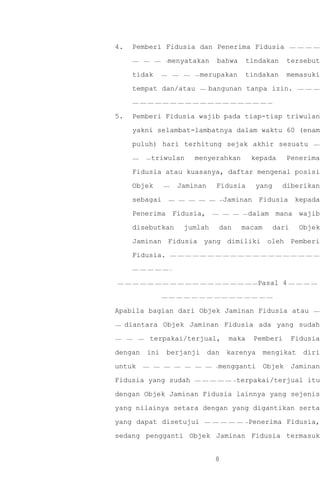 Fidusia stok barang | DOC