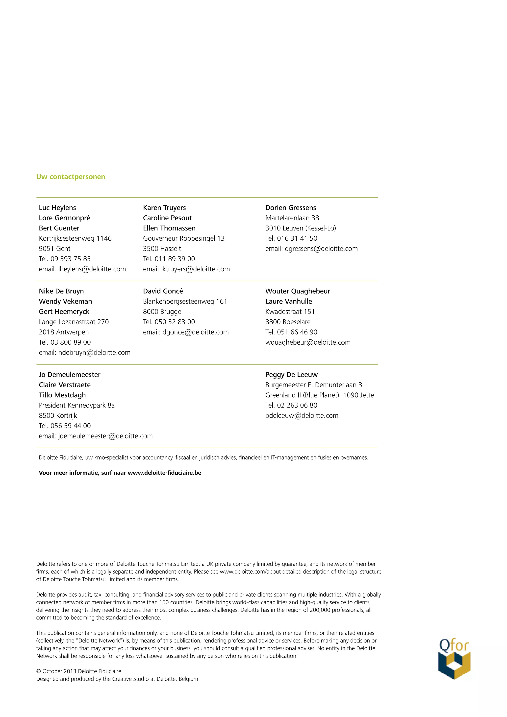Deloitte Fiduciaire - BTW advies | PDF