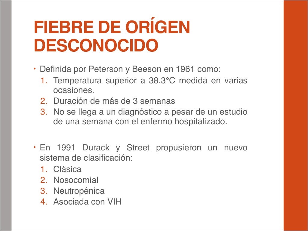 Fiebre de orígen desconocido