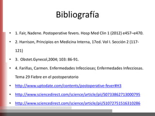 Fiebre postoperatoria | PPTX
