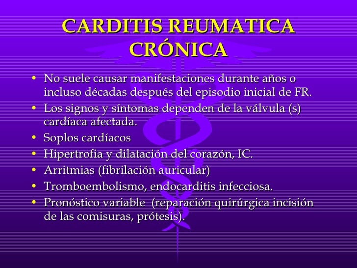 Fiebre reumática y cardiopatía reumatica