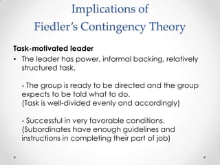 Fiedler’s Theory | PPTX