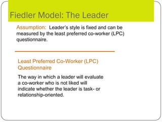 Fiedlers Contigency Model | PDF