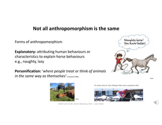 #futurehorse project. Is there a role for anthropomorphism in ...