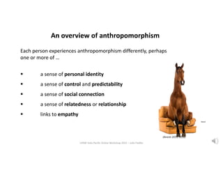 #futurehorse project. Is there a role for anthropomorphism in ...