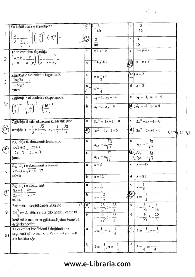 FIEK provime pranuese teste. | PDF | Thyroid Disorders | Endocrine and ...
