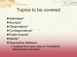 Field Resources | PPT