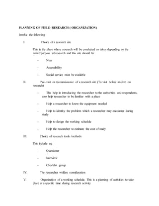 FIELD RESEARCH | DOCX