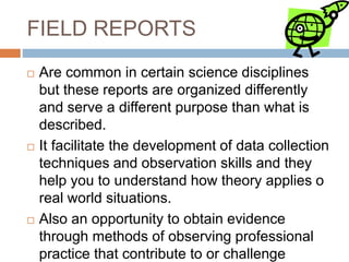 field-reports_ppt 11.ppt