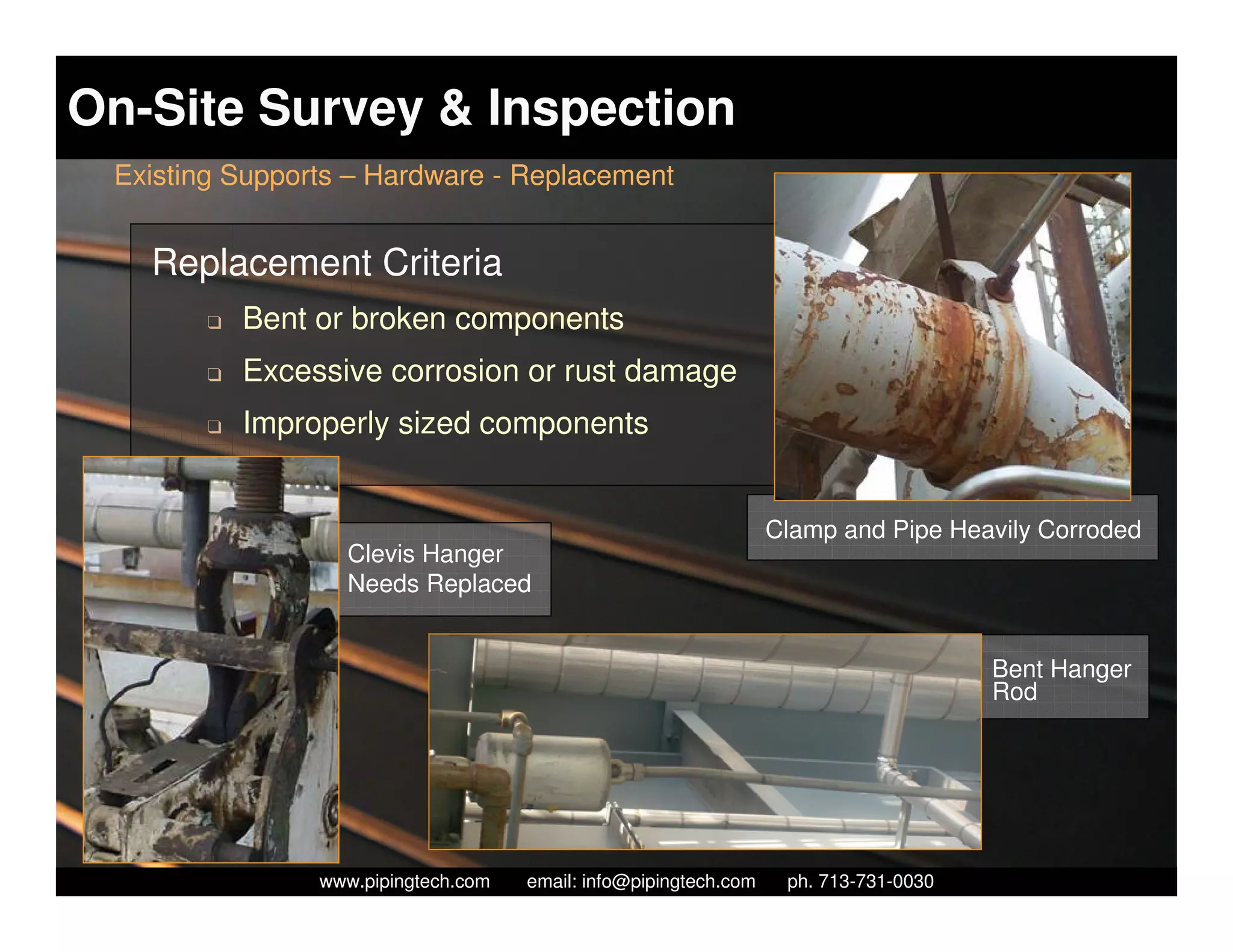 Pipe Support Field Inspection, Installation & Maintenance | PDF