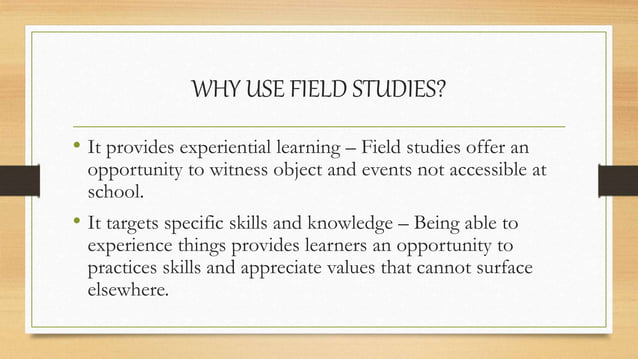FIELD-STUDIES Chap.17.pptx | Professional School | Postgraduate Education