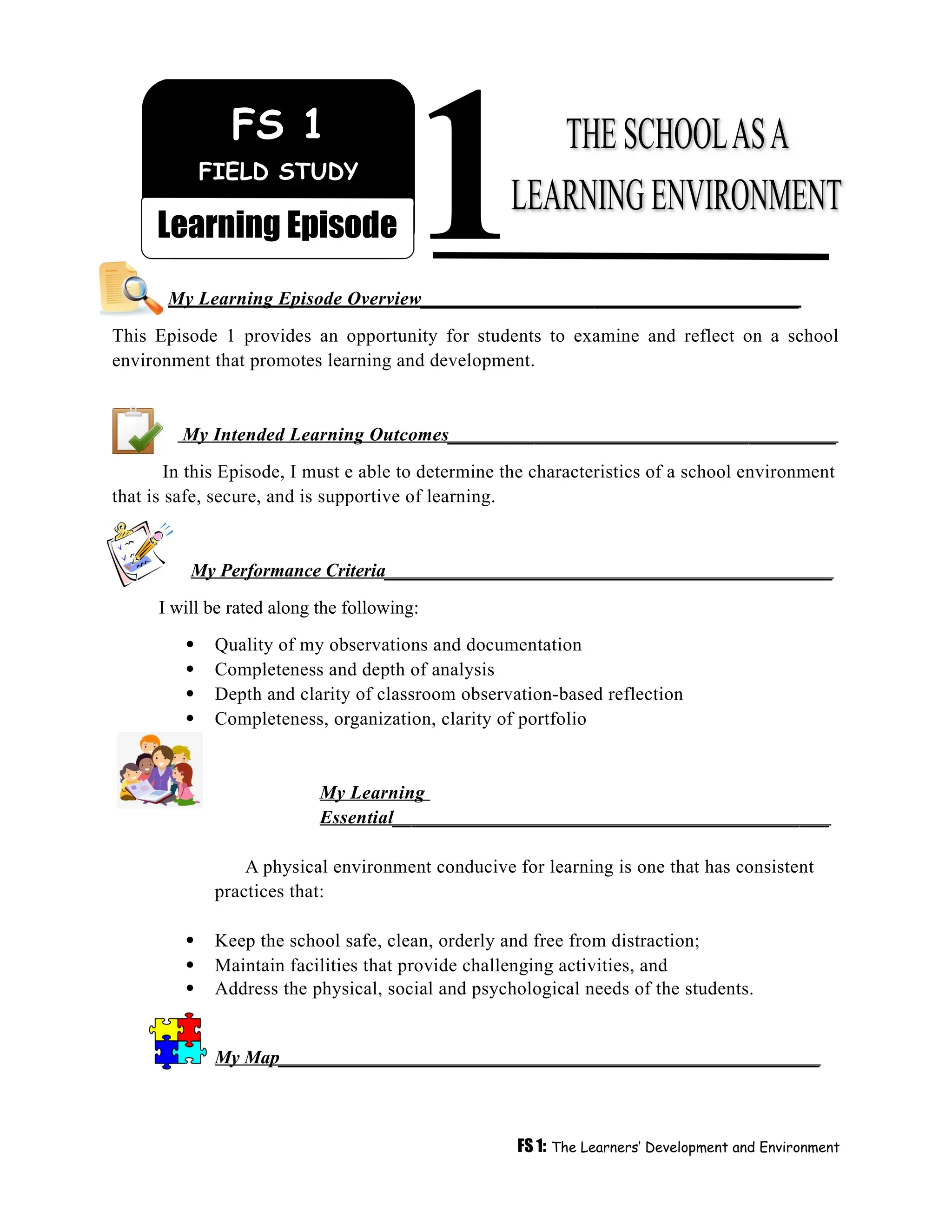 FIELD-STUDY -1 The Learners’ Development and Environment | DOCX