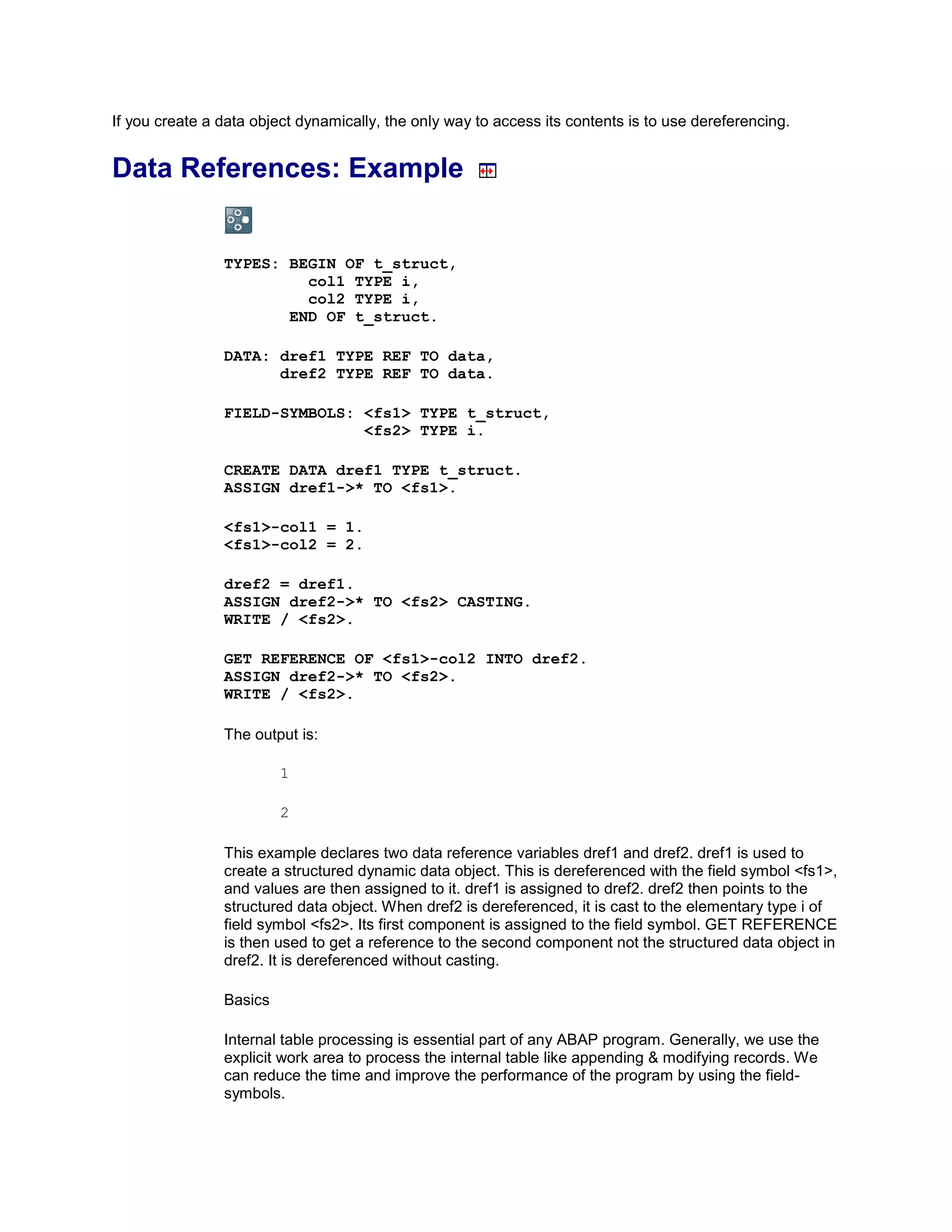 Field symbols | DOCX
