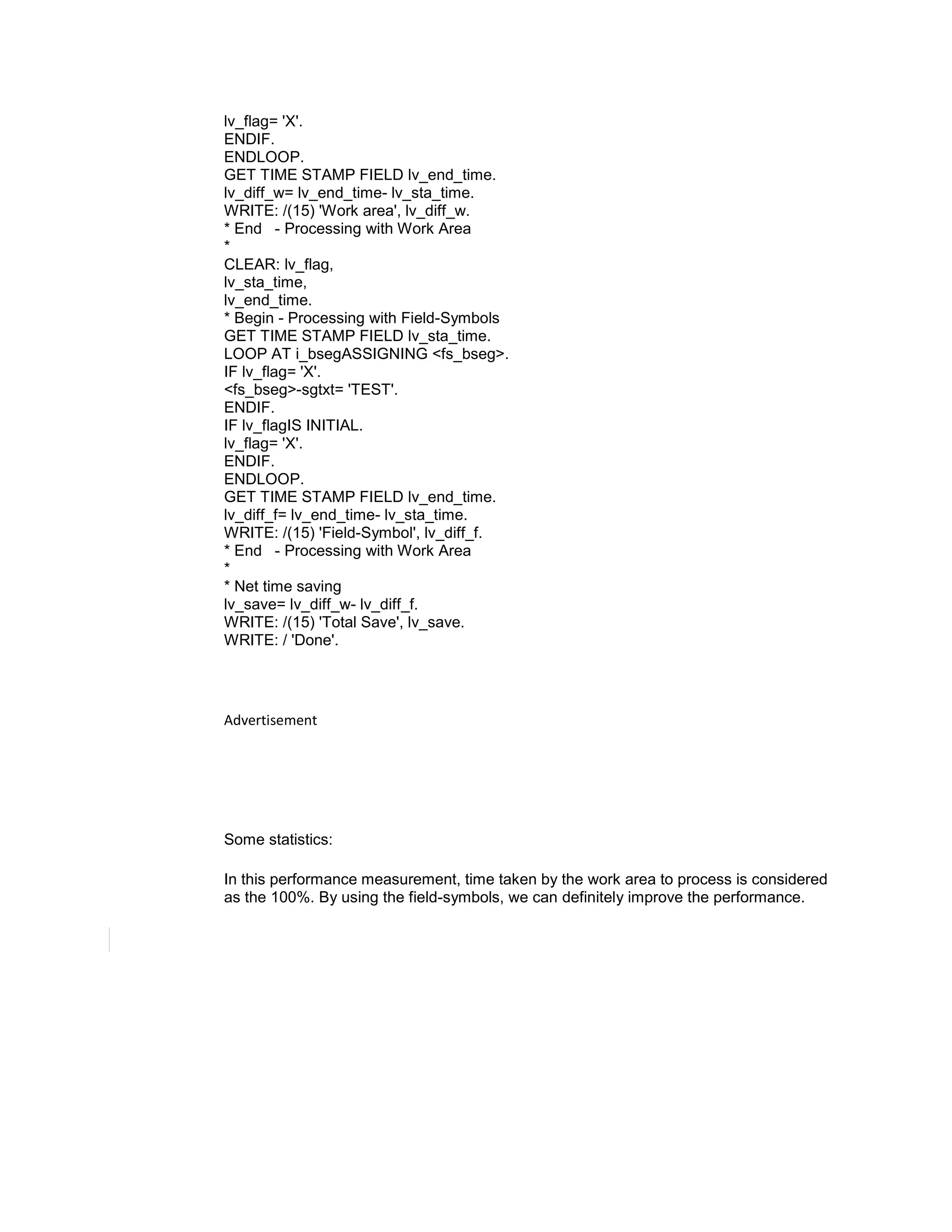 Field symbols | DOCX