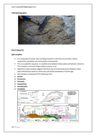 Geological Field Report of Gilgit Baltistan | PDF