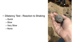 Field analysis of soil for infrastructure projects | PPTX