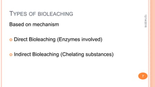 Field application of metal microbe interaction | PPTX