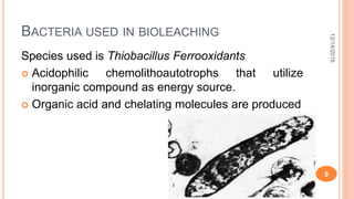 Field application of metal microbe interaction | PPTX