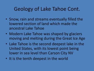 Field assignment the scoop in lake tahoe | PPT