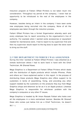 Field attachment report | PDF