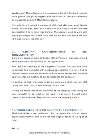 Field attachment report (alie chibwe) | PDF