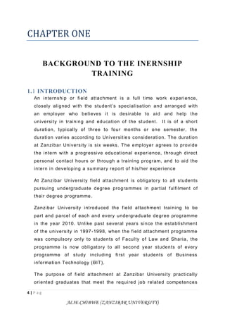 Field attachment report (alie chibwe) | PDF