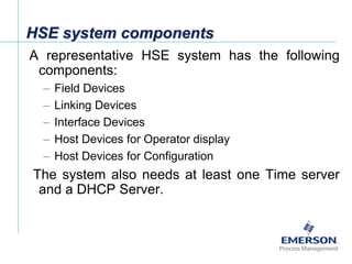 Fieldbus Tutorial - Part 11 HSE Fieldbus | PDF